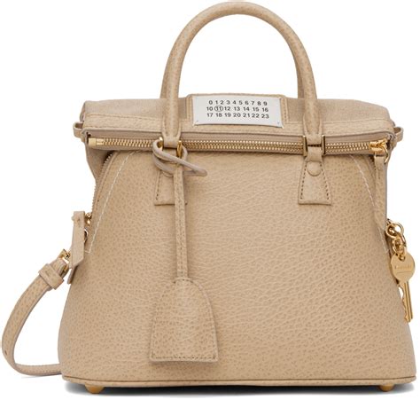 Maison Margiela Beige Mini 5ac Bag Maison Margiela