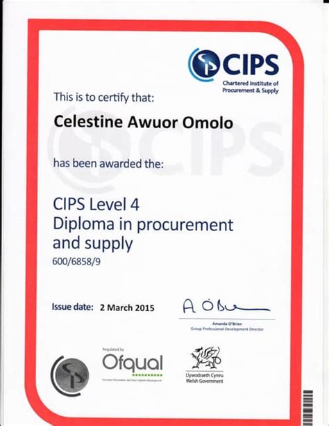 Cips Diploma Certificate Pdf
