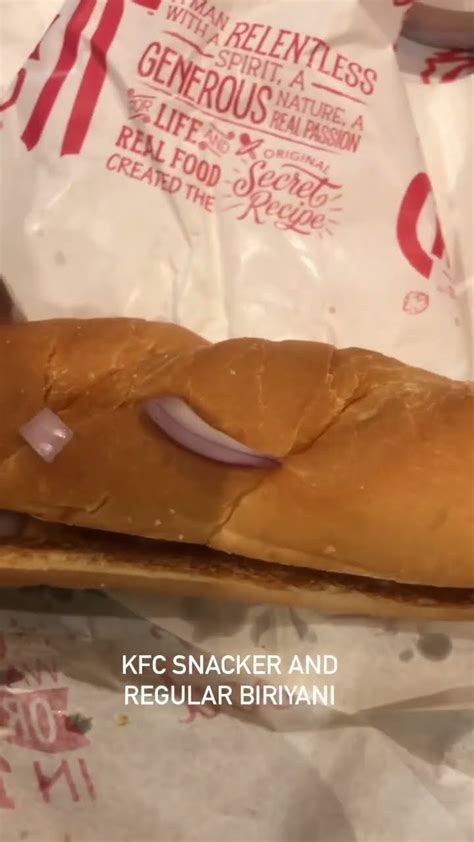 පොඩි බඩ ගින්නට සුපිරි Kfc Snacker And Biriyani Youtube