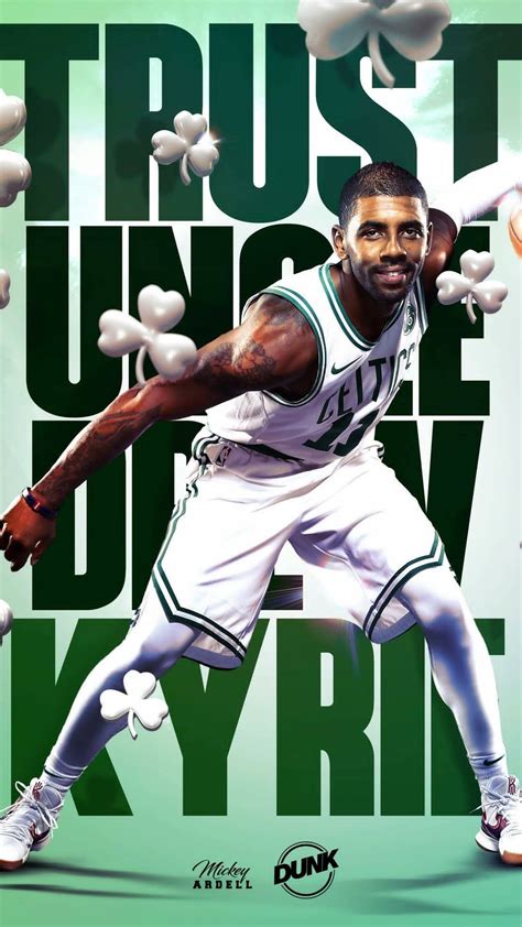Download Rising Basketball Star Kyrie Irving Making A Jump Shot On The
