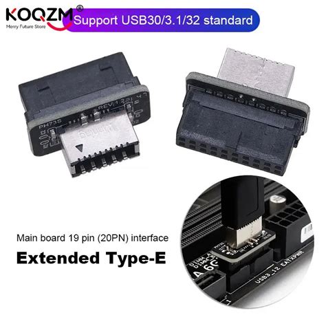 Купить Алиэкспресс USB Front Panel Adapter Type E Female to USB 3 0 19 PIN Male Adapter
