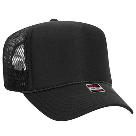 Black Otto Trucker Hats High Profile In All Colors Trucker Foam
