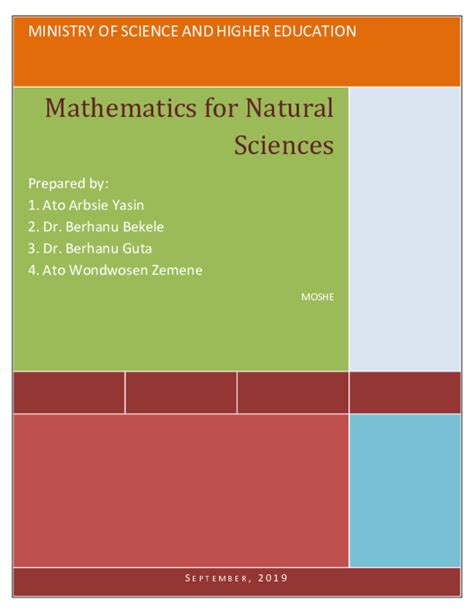 Pdf Maths For Natural Sciecne