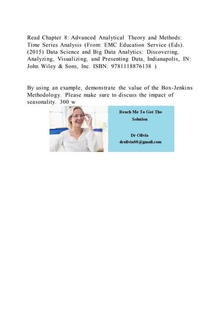 Read Chapter 8 Advanced Analytical Theory And Methods Time Series Docx