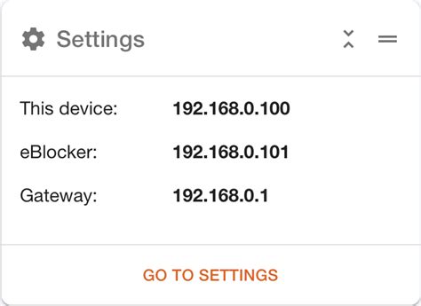 The Eblocker Dashboard
