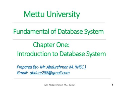Chapter 01 Fundamental Of Database Management System Dbms Pdf