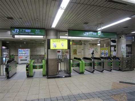 八丁堀駅 改札画像 net