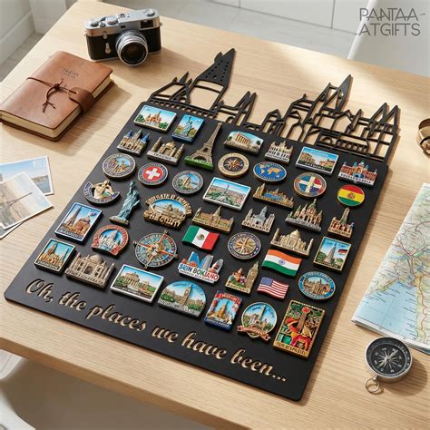 Wizarding Castle Travel Magnet Display Board Souvenir Showcase