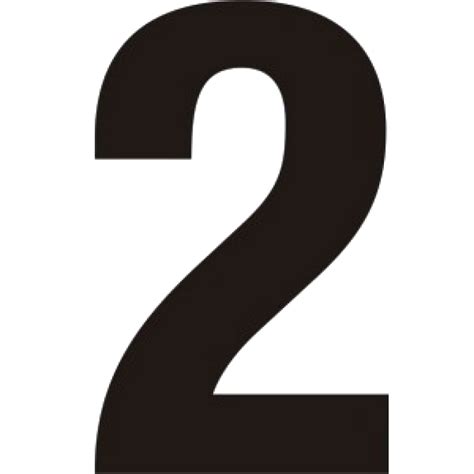 2 Number PNG Transparent Images PNG All
