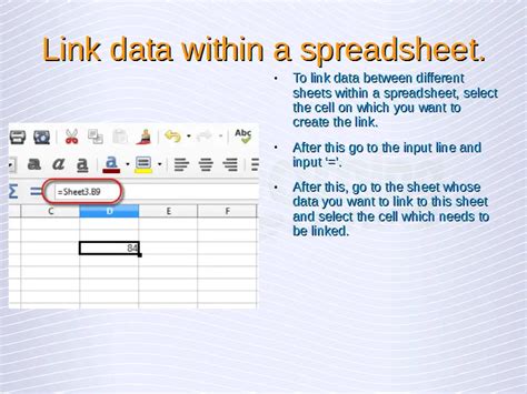 Advanced Spreadsheets Link Data Within A Spreadsheet Between Spreadsheets