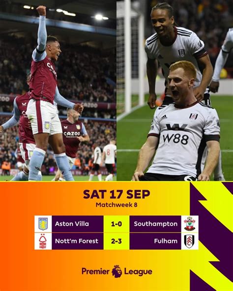 ผลบอลพรีเมียร์ลีก แอสตัน วิลล่า เฉือนชนะ เซาธ์แฮมป์ตัน