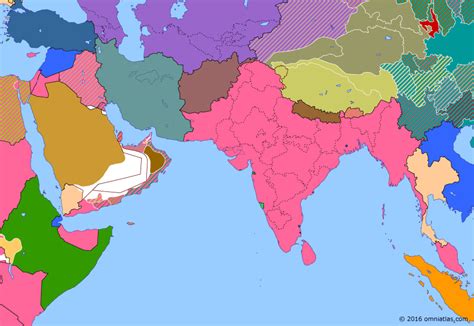 Historical Atlas Of Southern Asia 5 December 1936 Omniatlas