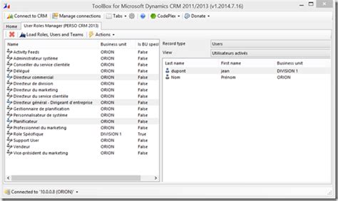 New Xrmtoolbox Plugin User Roles Manager