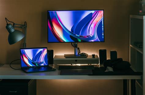 My Dual Mac Setup For Home Office I Found An Old 21 Speaker Setup Laying Around And Added It My Dual Mac Setup For Home Office I Found An Old 21 Speaker Setup Laying Around And Added It