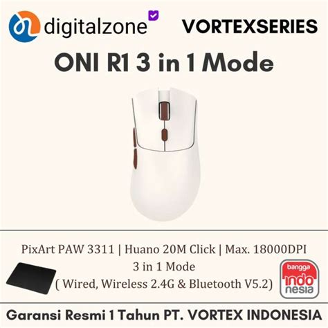 Promo 100 Produk Ori Mouse Vortex Oni R1 Vortexseries R1 Vortex R1