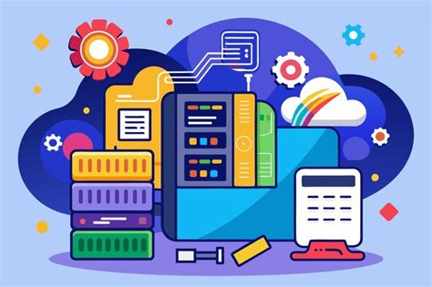 A Vibrant Digital Workspace Showcases Various Customizable Memory