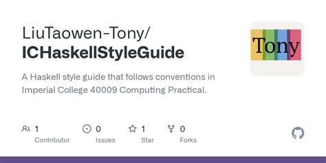Github Liutaowen Tonyichaskellstyleguide A Haskell Style Guide That