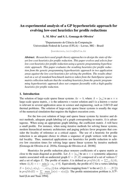 Pdf An Experimental Analysis Of A Gp Hyperheuristic Approach For