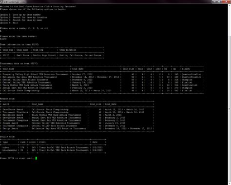 Scouting Database Teaser VRC Previous Games VEX Forum