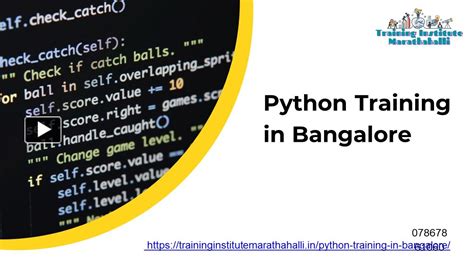 ppt python training in bangalore powerpoint presentation free to