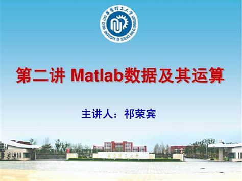 2011第2讲 Matlab数据及其运算 Word文档在线阅读与下载 无忧文档