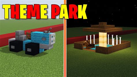 Minecraft Theme Park Build Hacks Build Now Youtube