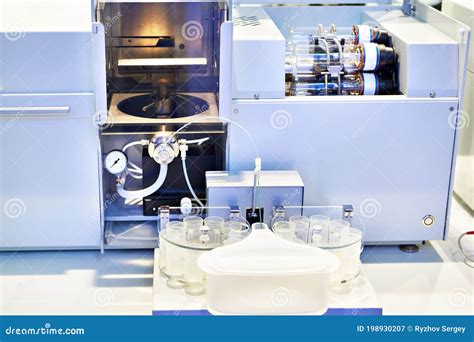 Atomic Absorption Spectrometer With Flame Atomization Stock Image Image Of Industrial Atomic
