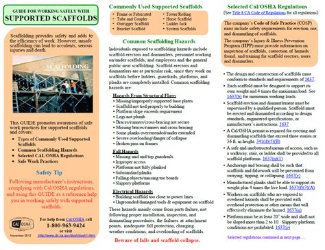 Scaffolding Regulations Osha At James Engel Blog