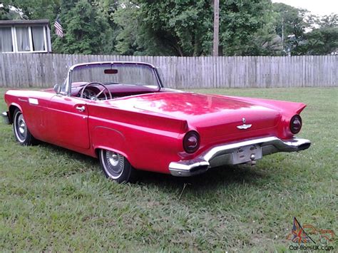 1957 Ford Thunderbird Hardtop Convertible Red