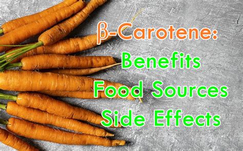 Beta Carotene Benefits Food Sources Side Effects And More Cookingeggs