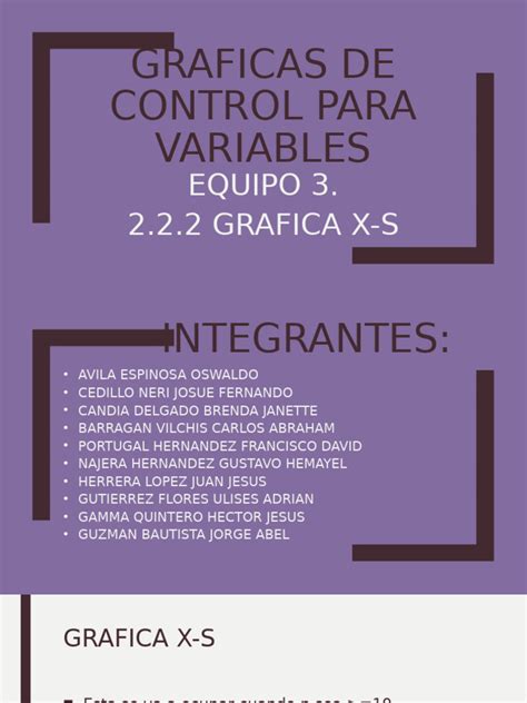 Graficas De Control Para Variables 1 1 Pdf Desviación Estándar