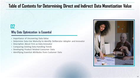 determining direct and indirect data monetization value powerpoint