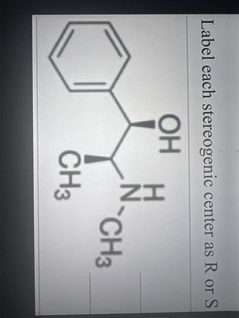 Answered Label Each Stereogenic Center As R Or S… Bartleby