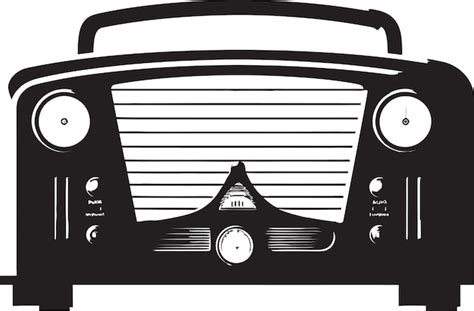 Premium Vector Antique Transistor Vector Design Analog Radio Device Black Icon