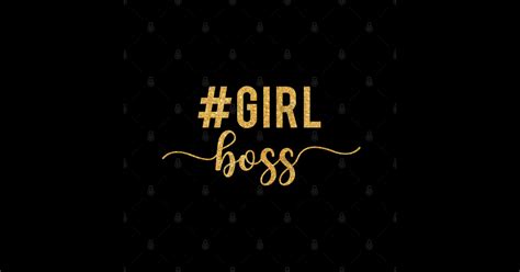Girl Boss Gold Glitter Girl Sticker Teepublic