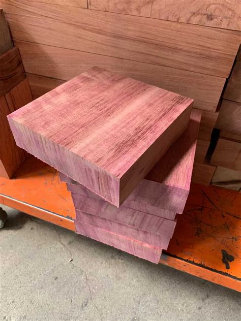 1 75 X 6 75 X 6 75 Purpleheart Bowl Blank Tropical Exotic Hardwoods