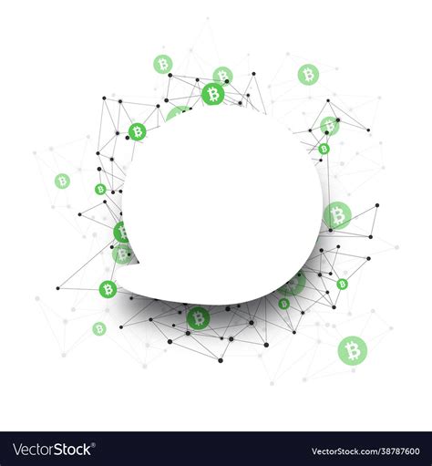 Abstract Bitcoin Cash Cryptocurrency Speech Vector Image