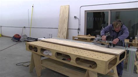 Building The Paulk Workbench Part 5 Layout And Detail Top Including Boring The Holes Youtube