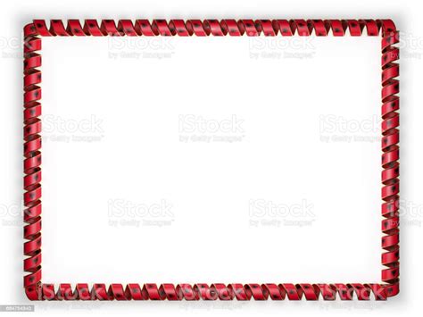 프레임과 리본 알바니아 플래그 황금 밧줄에서 테두리의 테두리 3 차원 일러스트 레이 션 공란에 대한 스톡 사진 및 기타 이미지