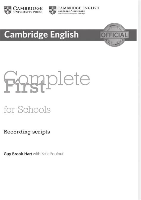 pdf complete first for schools recording scripts dokumen tips