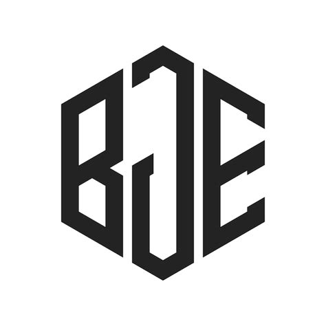 Premium Vector Bje Logo Design Initial Letter Bje Monogram Logo Using Hexagon Shape