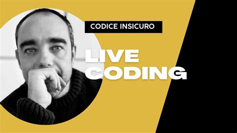 Live Coding Session 6 Febbraio Youtube