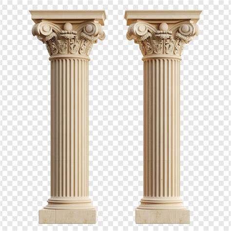 Two Classical Columns Premium Ai Generated Psd