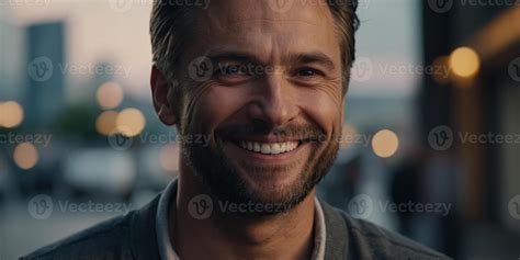 A Close Up Of A Man With A Smile On His Face Suitable For Various