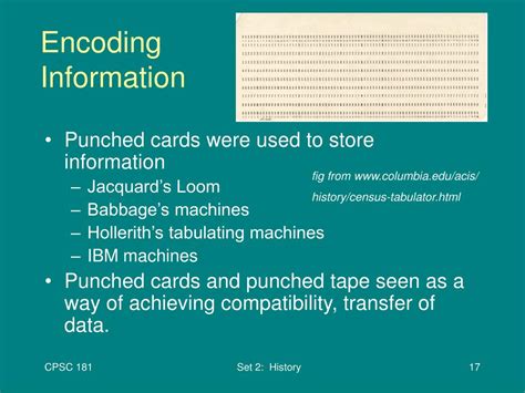 Ppt Cpsc 181 A Brief History Of Computer Science Powerpoint
