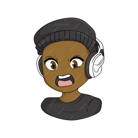 Premium Vector Twitch Chibi Emote Character