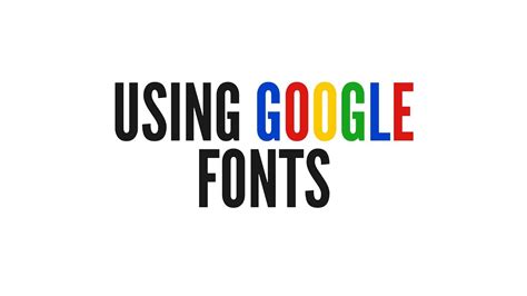 How To Use Google Fonts Dsaeexecutive