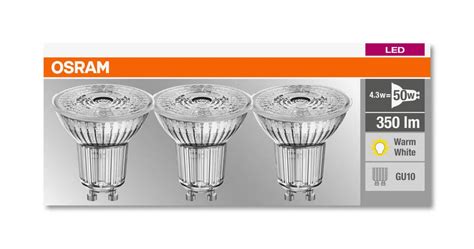 Osram Led Base Par W W Gu Strahler Lm K Warmwei Osram