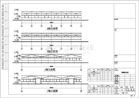 某地冷弯薄壁型钢厂房建筑设计施工图工业建筑土木在线