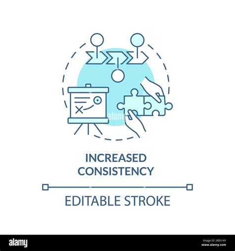 Increased Consistency Turquoise Concept Icon Stock Vector Image And Art